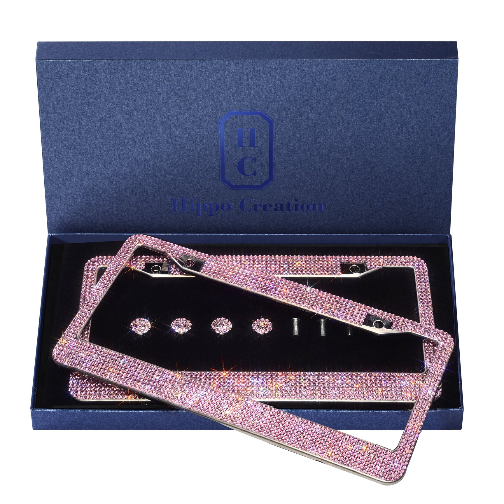 Bling-Bling License Plate Frame - Handcrafted Luxury Rhinestone Crystal ...